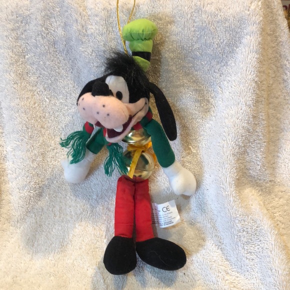 Disney | Holiday | Vintage Disney Goofy Sleigh Bells Plush Hanging ...